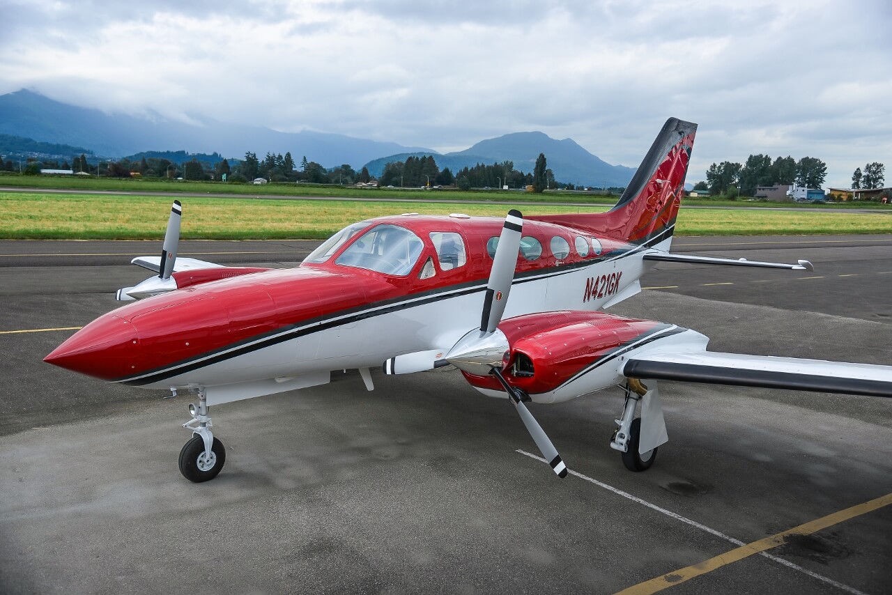 Cessna 421 Paint plus Structural Work (5) – Upper Valley Aviation