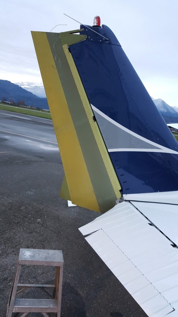 Cessna 172 Rudder Repair – Upper Valley Aviation