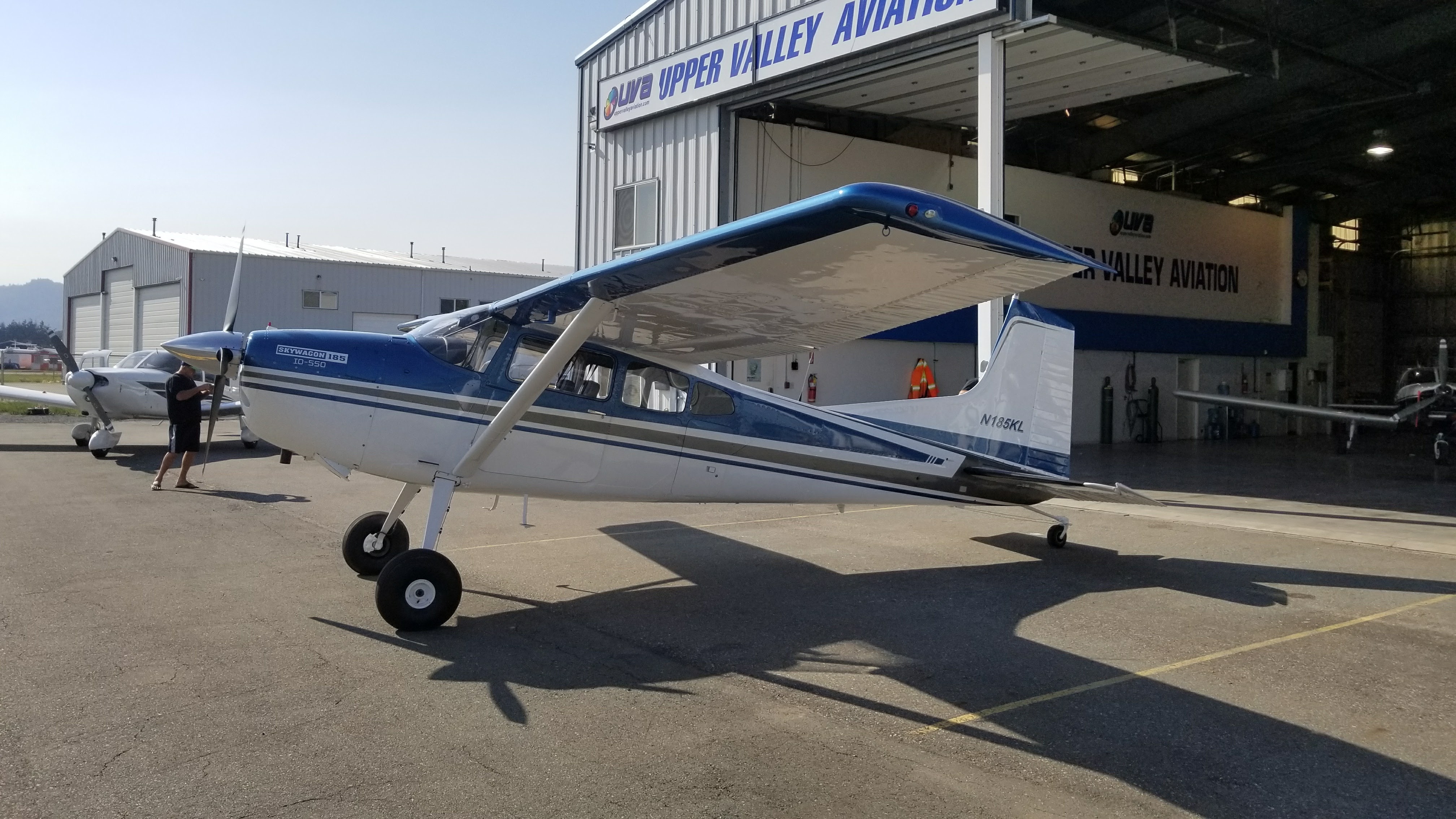 Cessna 185 Paint Windows (2) – Upper Valley Aviation